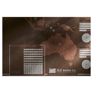 Coffee Tasting Map - Around the World in 40 Cups